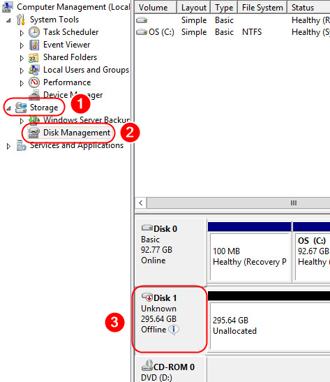VPS – Windows – Backup disk connection – Hicoria Wiki EN